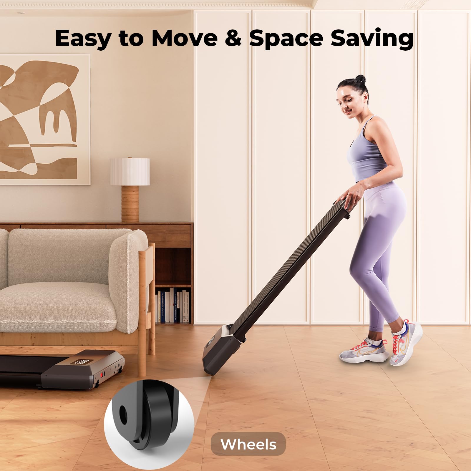 Snapklik.com : Lacuffy Walking Pad Treadmill, Under Desk Treadmill ...