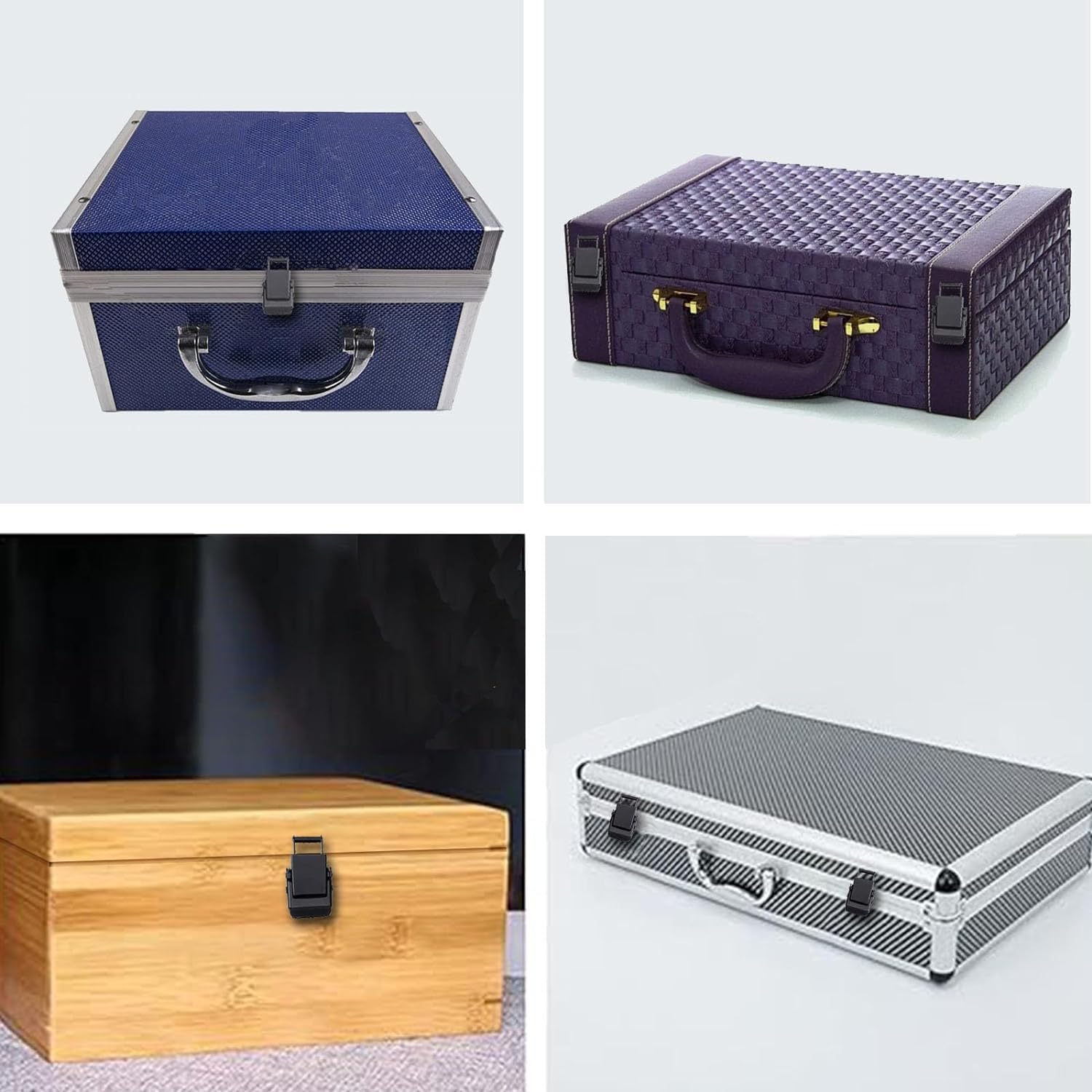 Snapklik.com : Stainless Steel Spring Loaded Black Draw Latches ...