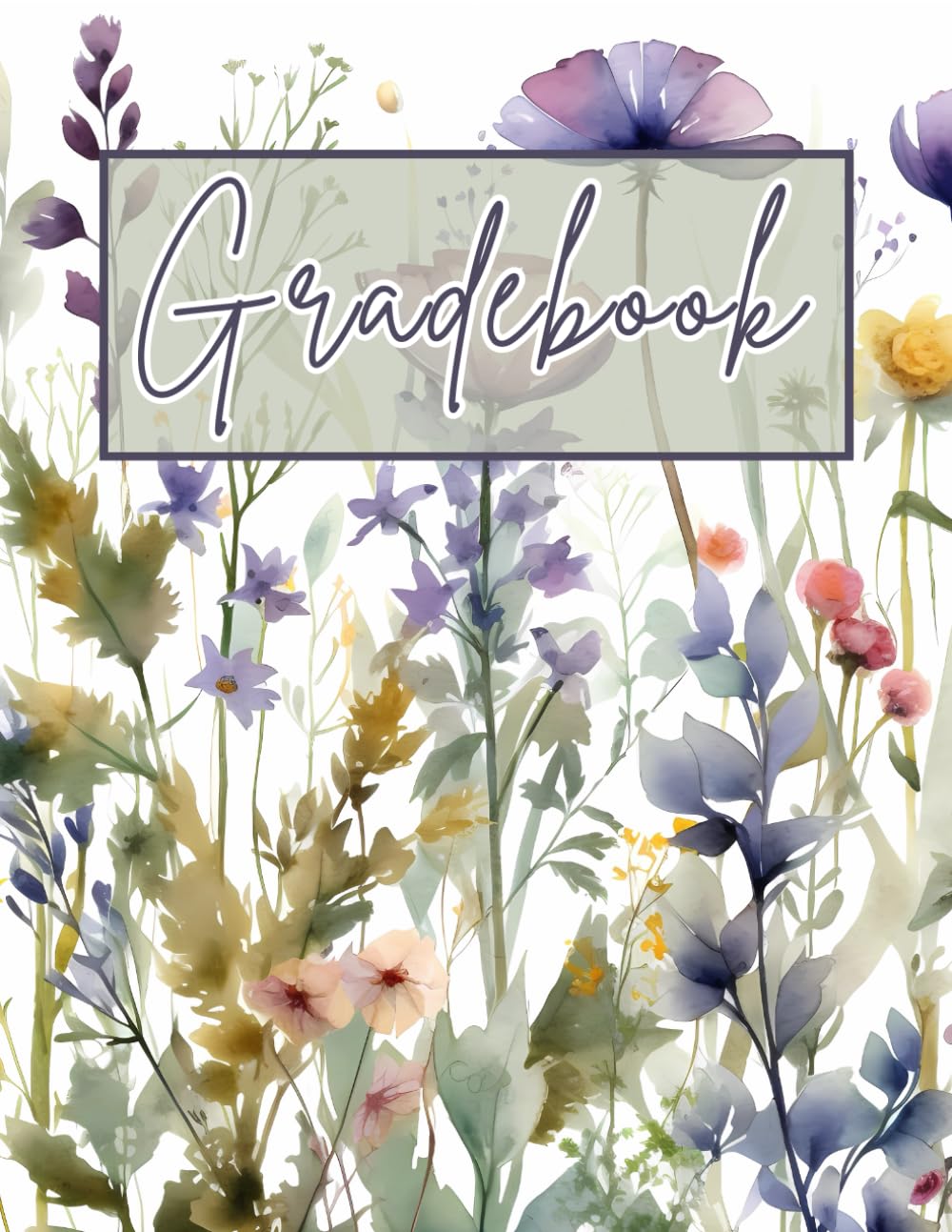 Large Grid Teacher Gradebook • Record, Attendance, Grade Book for ...