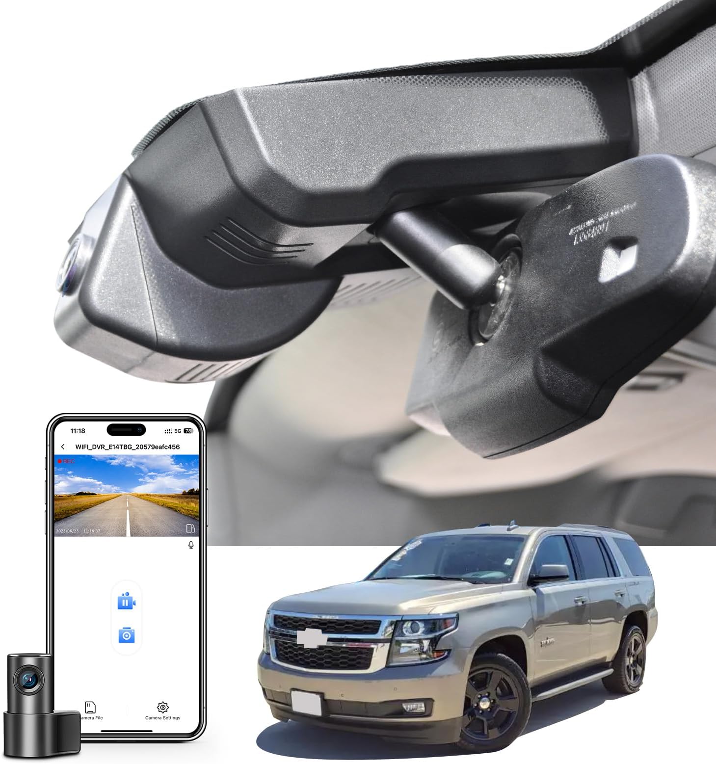 Amazon.com: Mangoal Front 4K & Rear 1080p Dash Cam Custom fit for Chevy ...