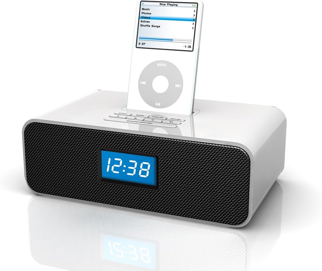 Amazon.com: Ottavo OT3040w 30-Pin Audio System & Alarm Clock FM Raido ...