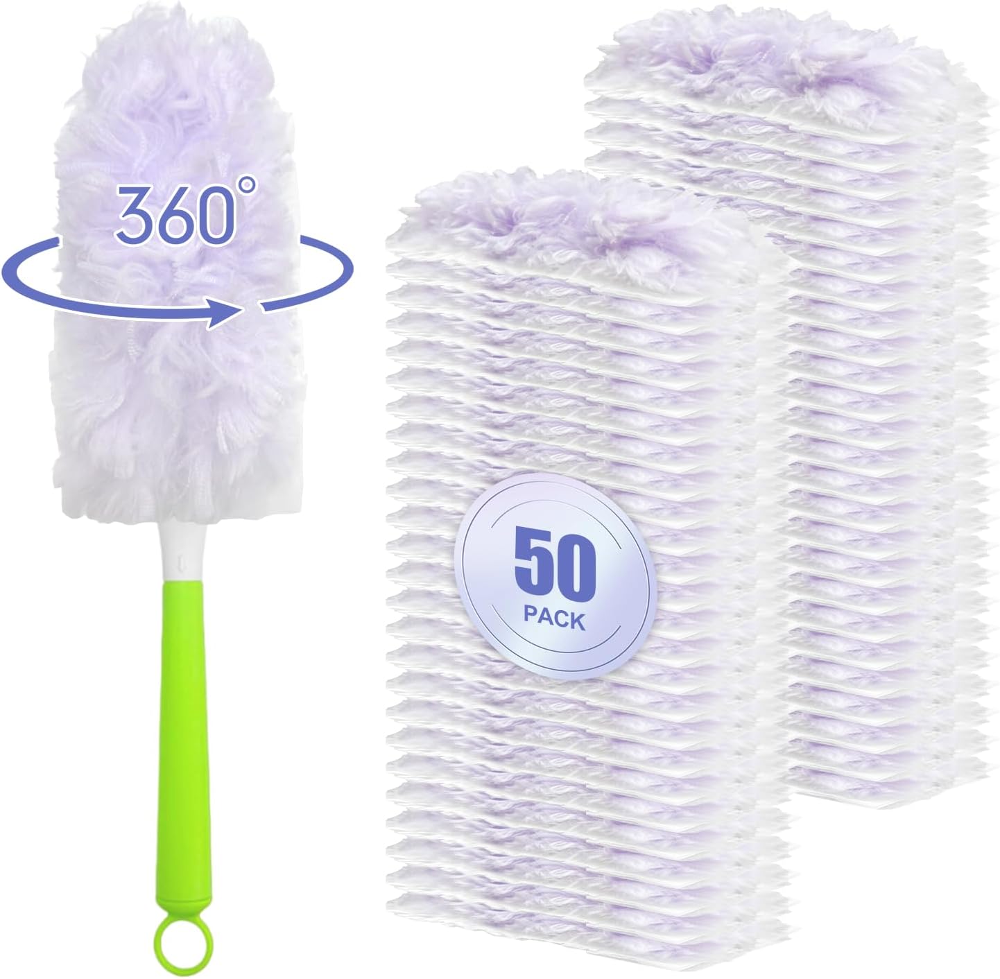 Amazon.com: 50 Count 360° Multi-Surface Feather Duster Refills ...