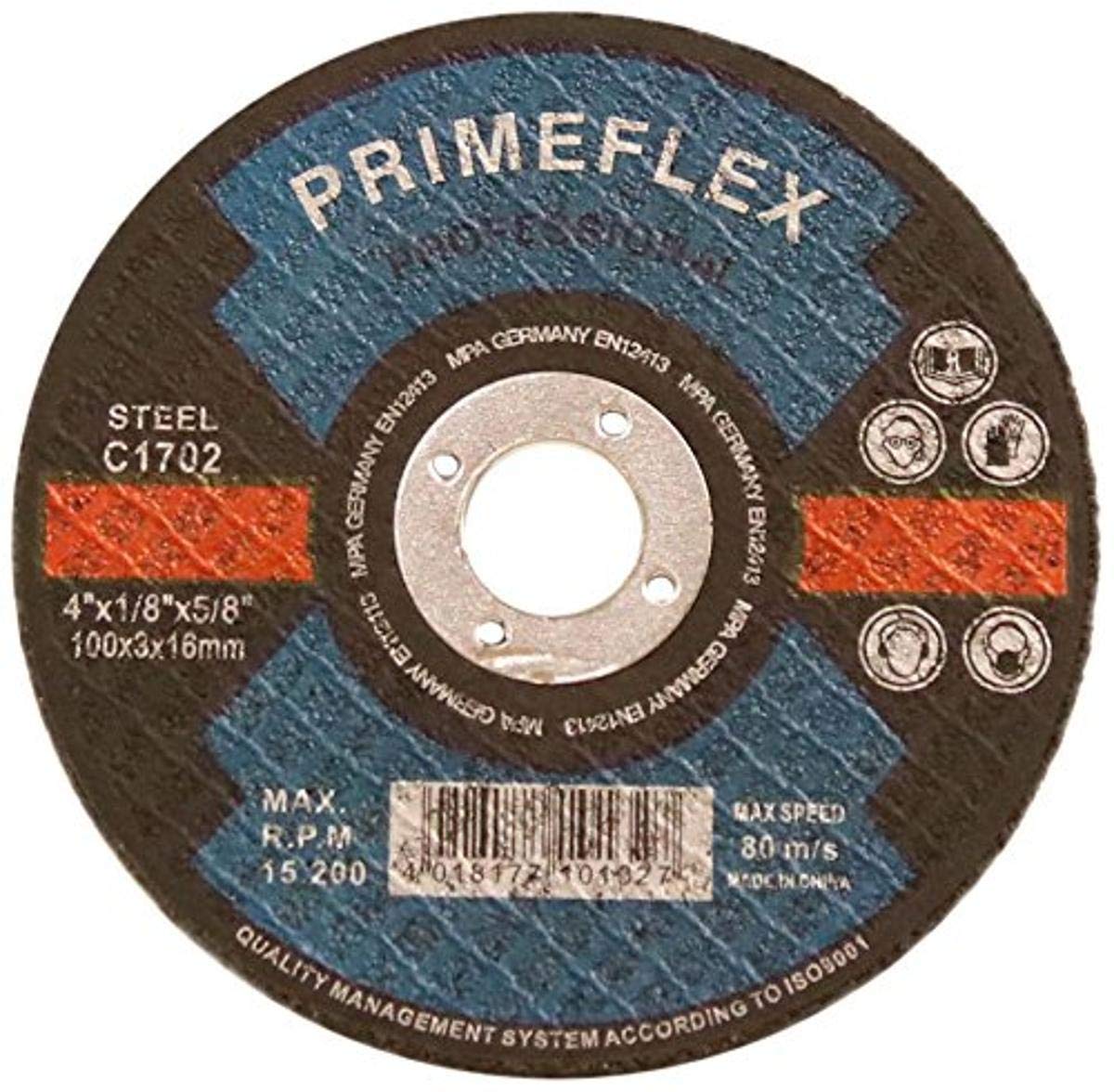 Grip Tight Tools Professional Steel Cutting Wheel for Metal 4"X 1/8"x 5 ...