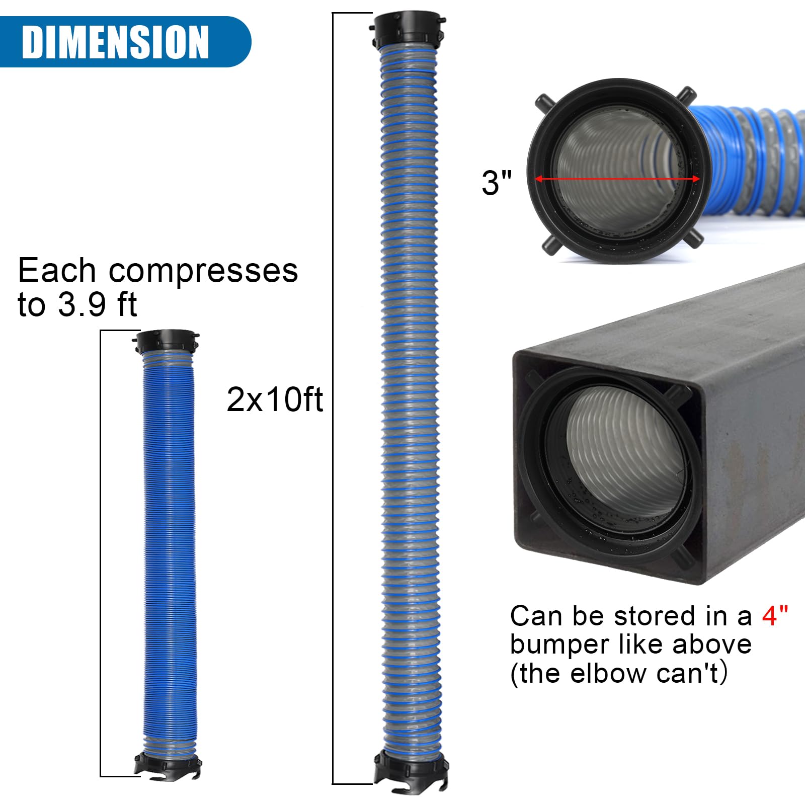 Snapklik.com : OUTPRIZE 20FT RV Sewer Hose, EXTREME Heavy Duty TPE ...