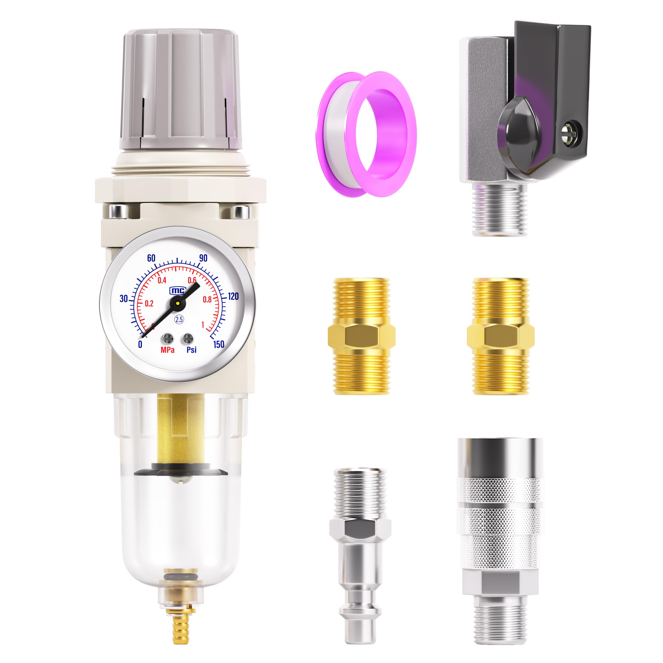 Snapklik.com : TAILONZ PNEUMATIC 1/4 Inch NPT Air Filter Pressure ...