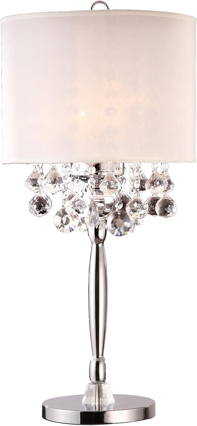 OK-5110T 30-Inch Crystal Silver Table Lamp - Amazon.com