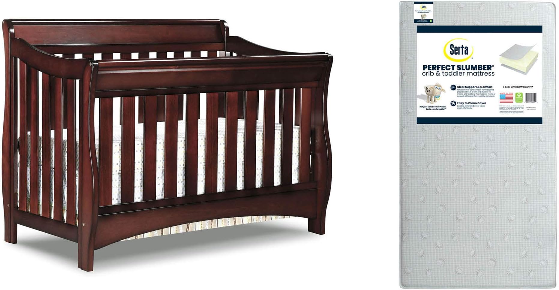 Amazon.com : Delta Children James Acrylic 4-in-1 Convertible Crib ...