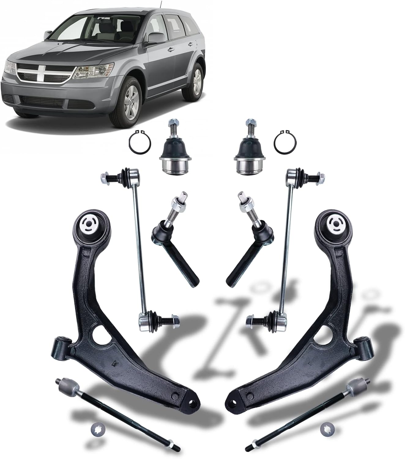 Amazon.com: HAWK BROTHER Suspension Kit Front Left Right Lower Control ...