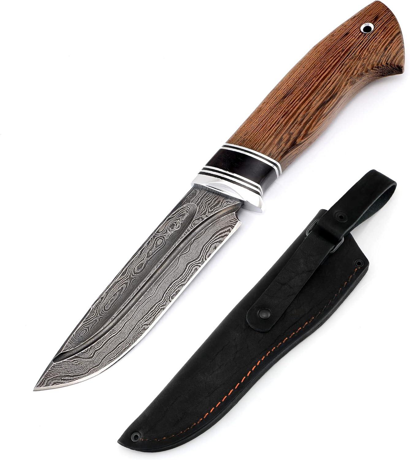 Nazarov Knives Wanderer - Jagdmesser Feststehende klinge mit hohlkehlen ...