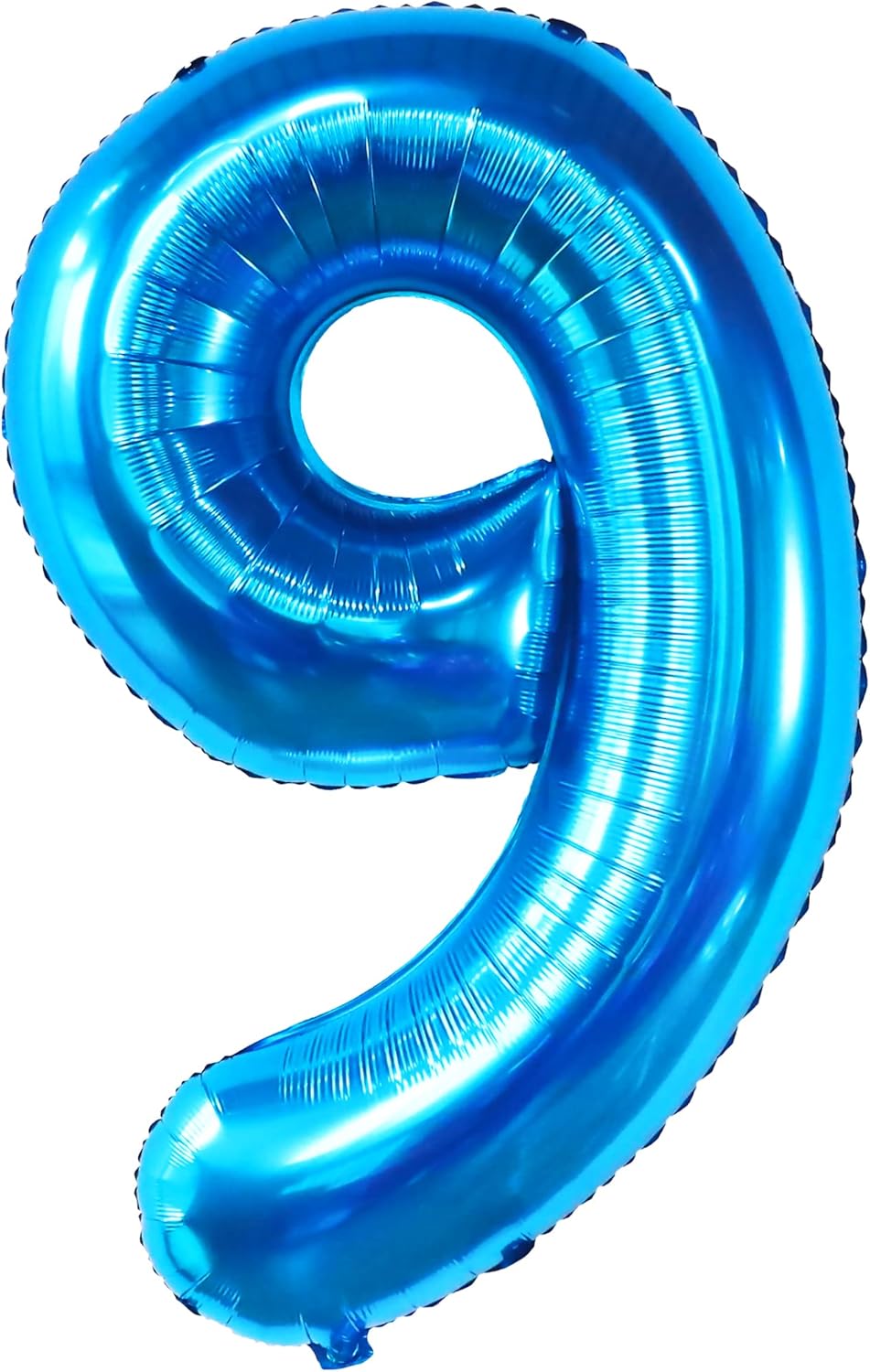 Amazon.com: Big, Blue Number 9 Balloon - 40 Inch | Blue 9th Birthday ...