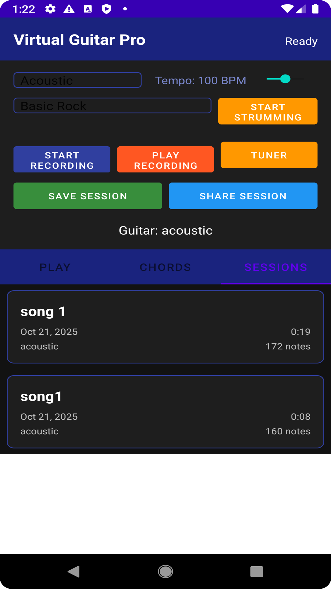 Virtual Guitar Pro - App on Amazon Appstore