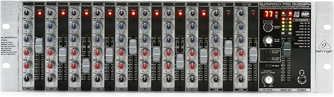 Amazon.com: Behringer Eurorack Pro RX1202FX Rackmount Mixer with ...