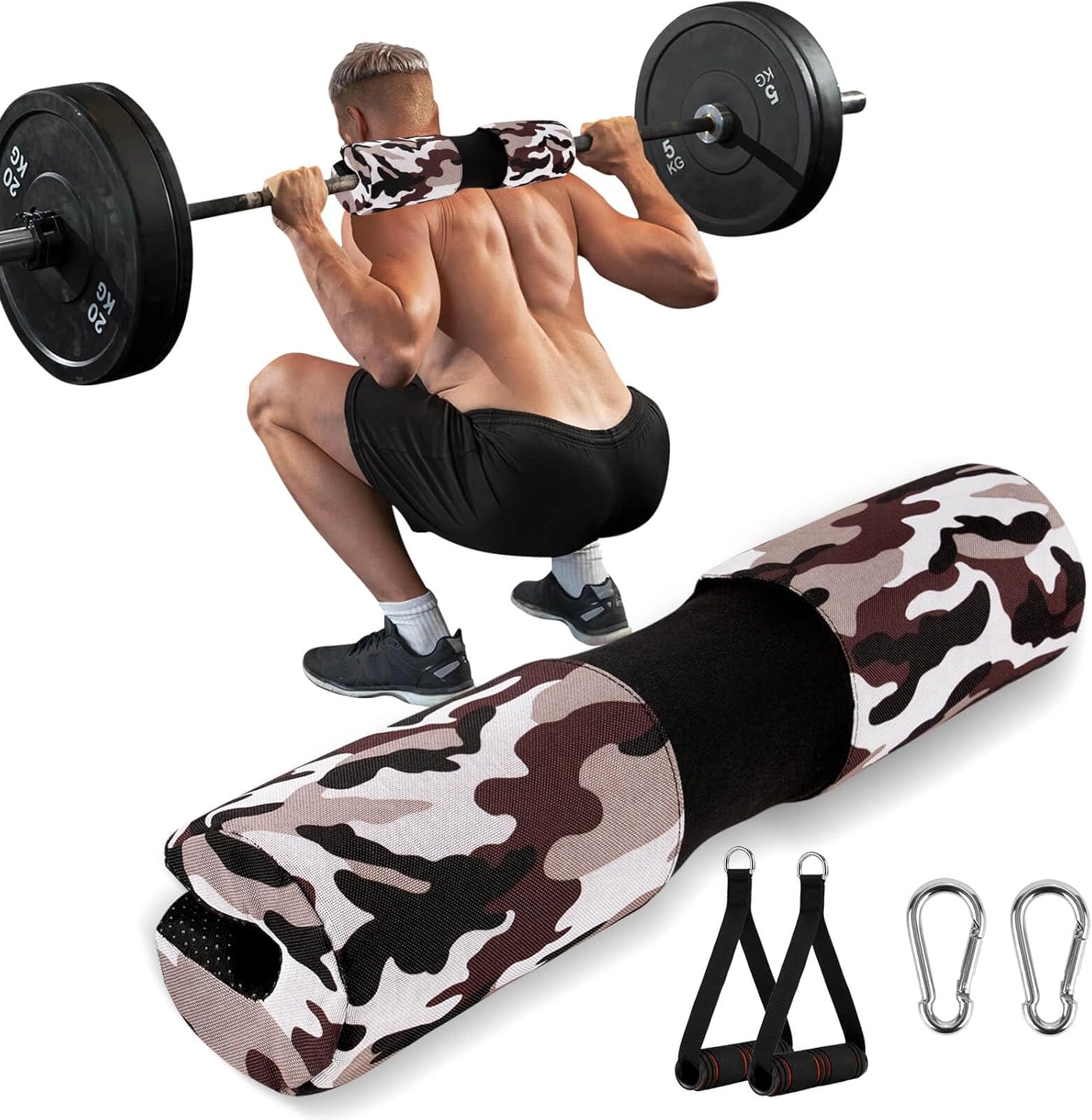 Amazon.com : Barbell Squat Pad, Barbell Pad Set Protect Bridge Pad for ...