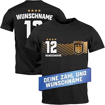 MoonWorks® Herren T-Shirt Deutschland Trikot EM 2024 Fußball ...