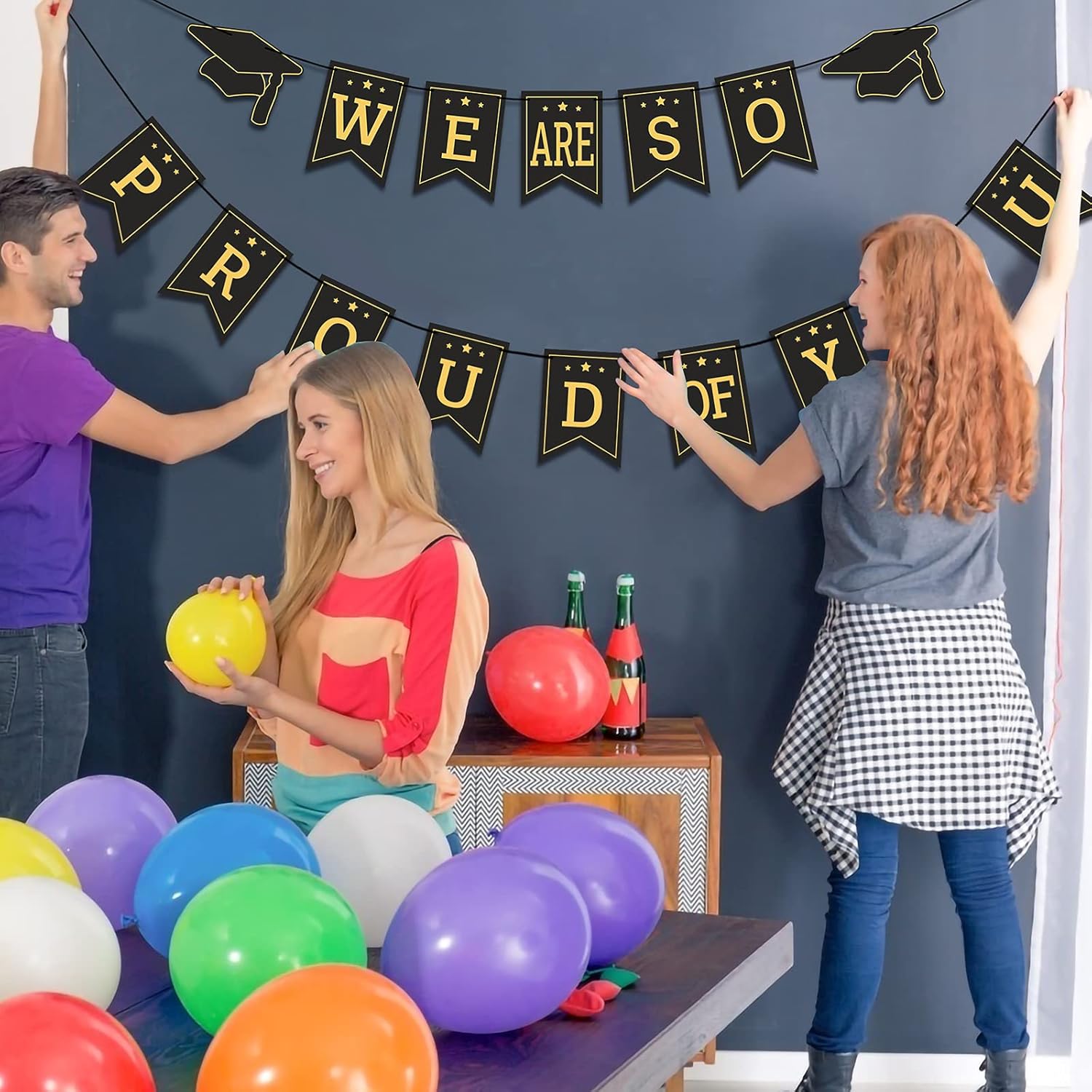 KATOOM Graduation Bunting,WE ARE SO PROUD OF YOU Banner 2021 Congrats ...