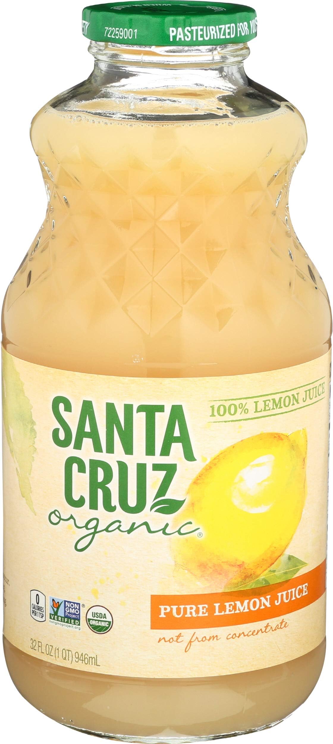 Amazon.com : Santa Cruz Organic 100% Pure Lemon Juice, 32 Ounces ...