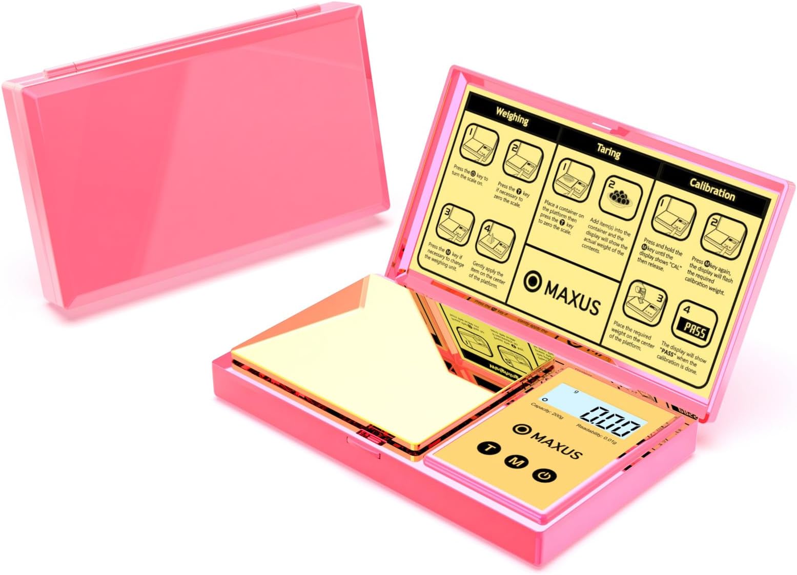 Amazon.com: MAXUS Digital Gram Scale with 200g x 0.01g Capacity ...