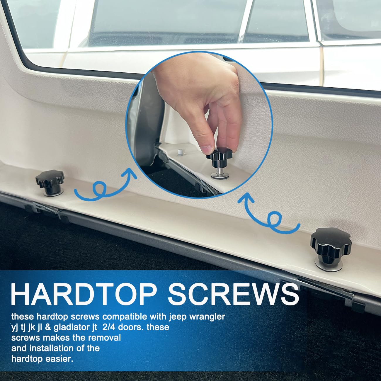 Snapklik.com : Hardtop Screw Bolt For Jeep Wrangler Hard Top Bolts ...