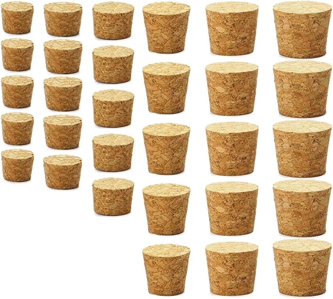 Amazon.com: 30 Pcs Wooden Tapered Cork Plugs, Wooden Tapered Wine ...
