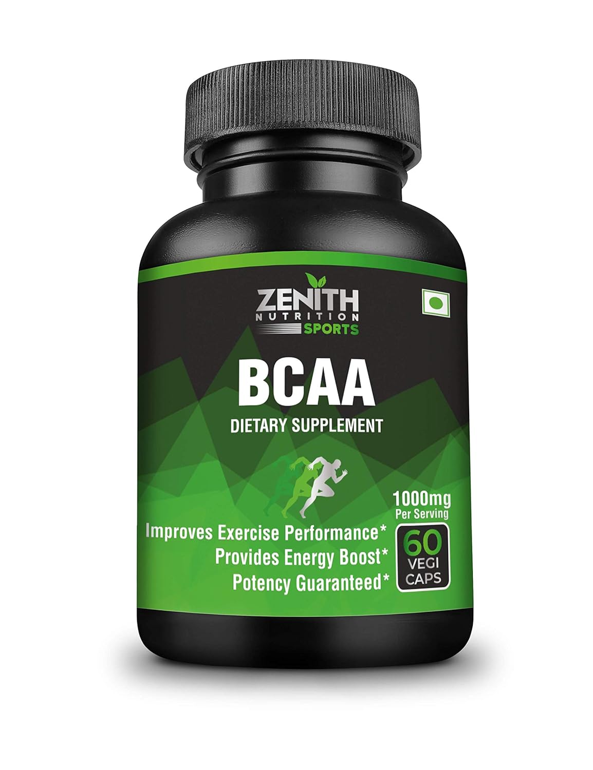 Zenith Nutrition Sports BCAA - 60 Vegi Caps 1000mg per serving of 2 ...