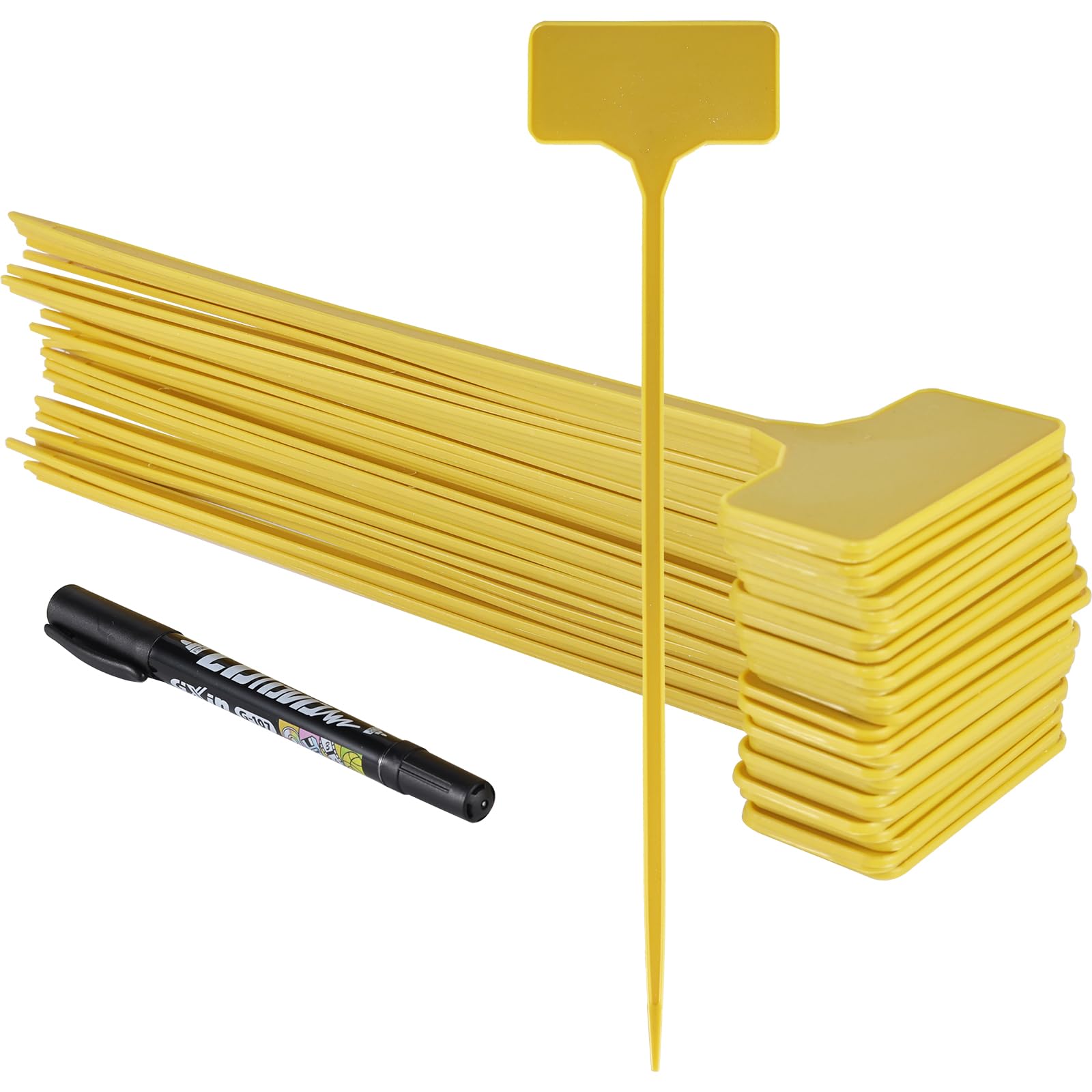 Amazon.com: SAIGREEN Plant Labels, 50PCS Plastic Plant Markers 11.5 ...