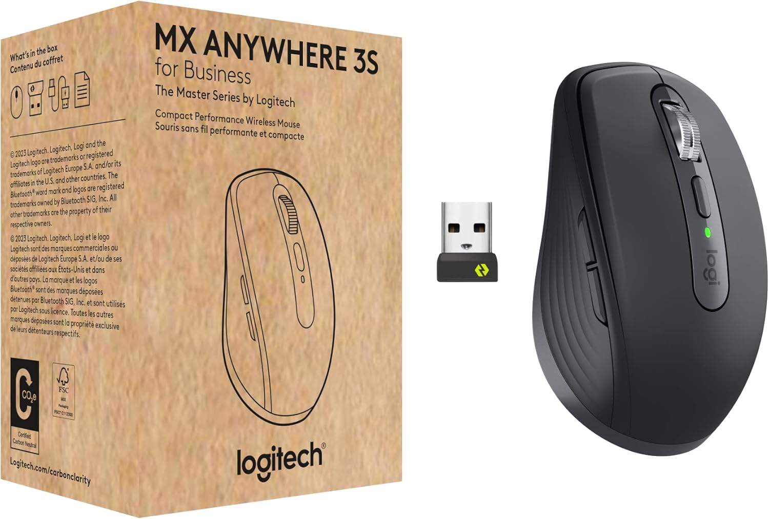Logitech MX Anywhere 3S for Business – Wireless Mouse, Quiet Clicks ...