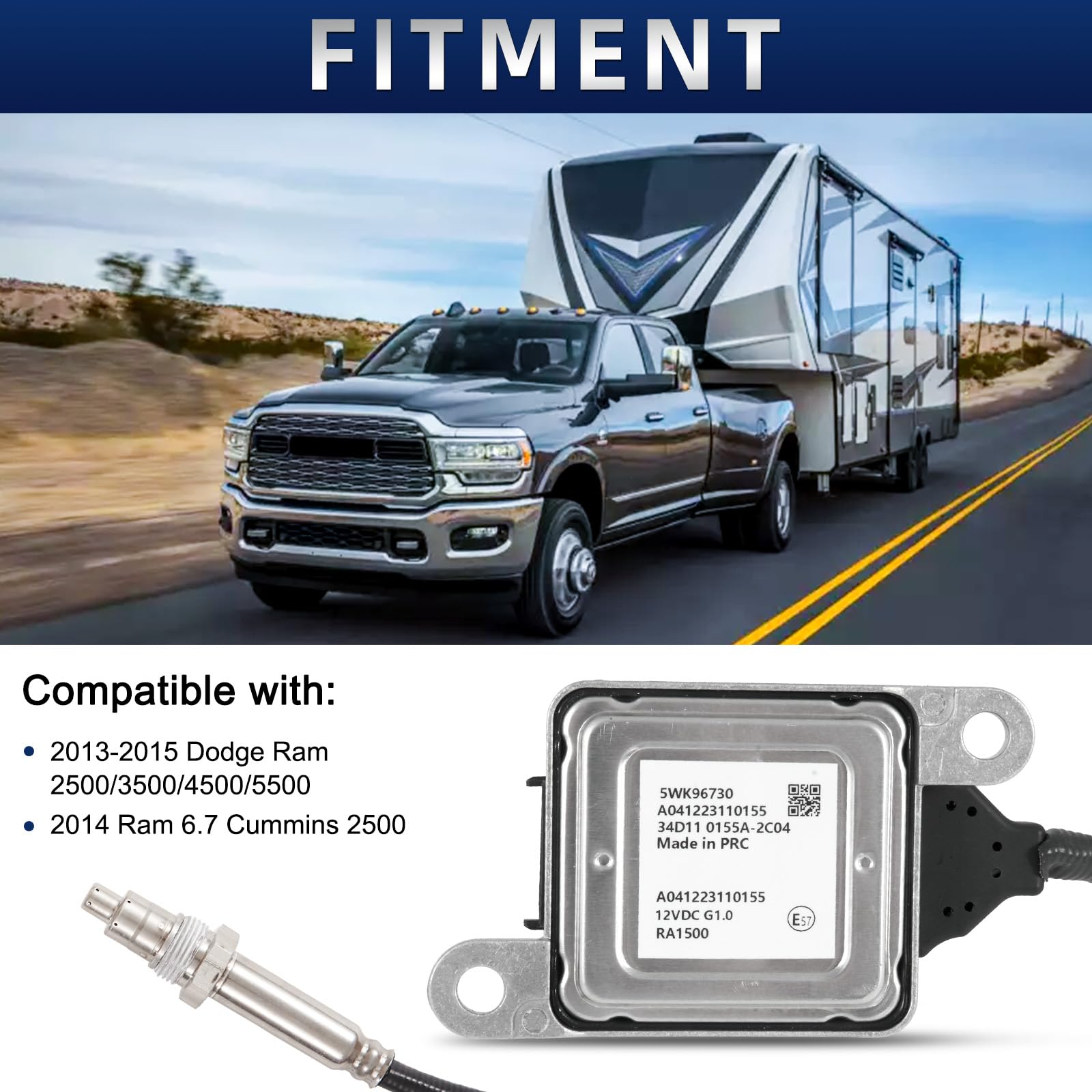 Snapklik.com : Somusen 68085740AA Outlet Downstream NOx Nitric Oxide ...