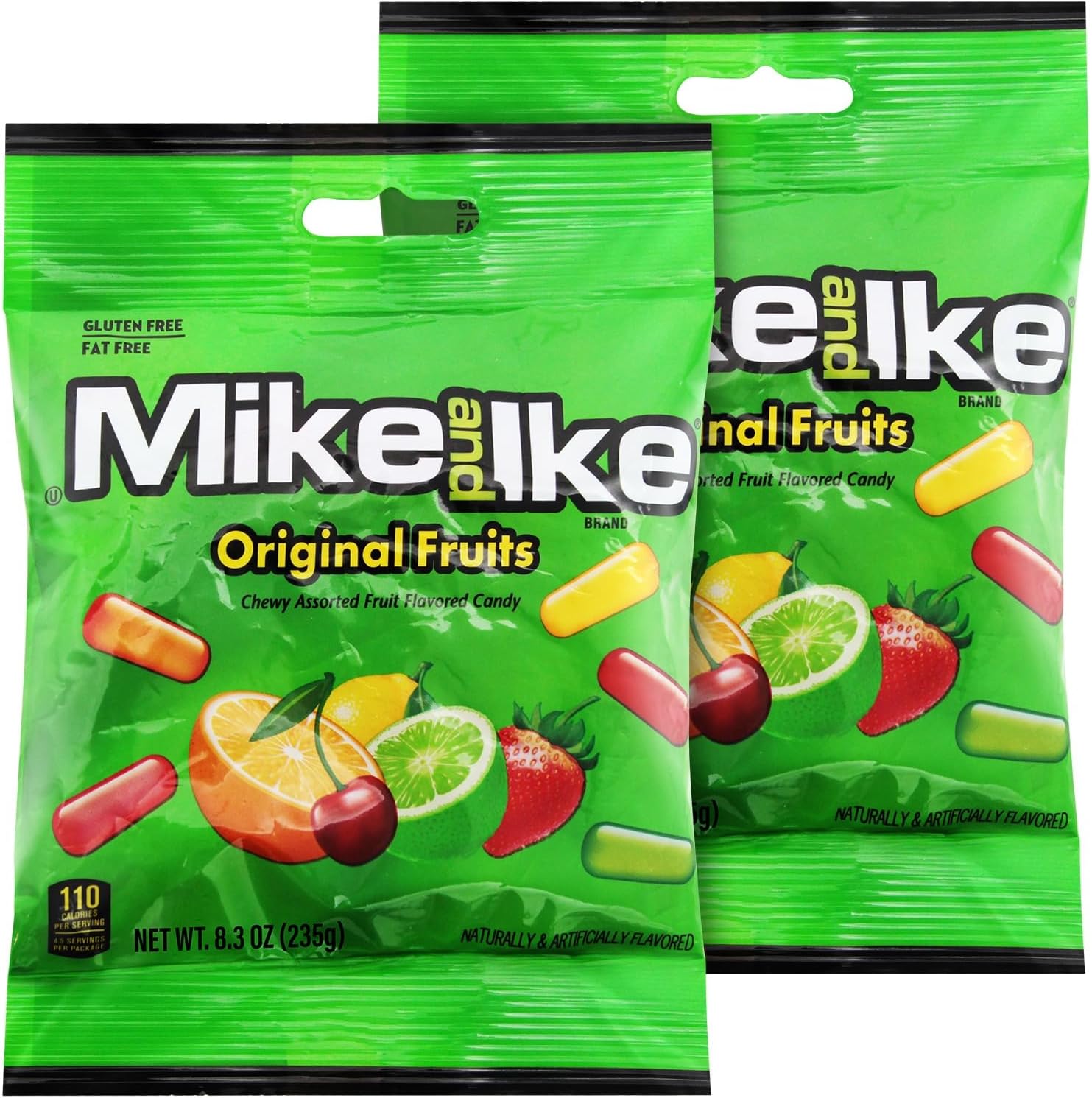 Amazon.com : Mike and Ike Mega Mix Sour Candy, 2 Pack of Movie Theater ...
