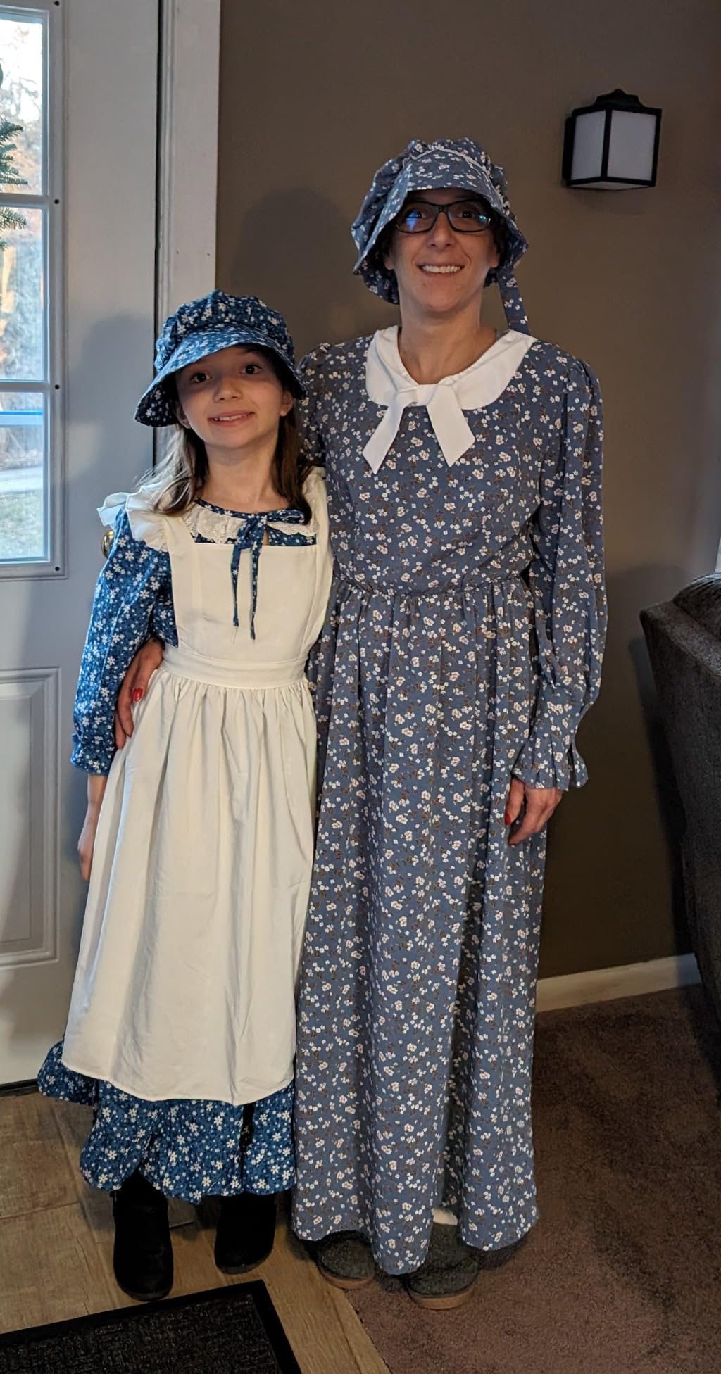 Amazon.com: CR ROLECOS Colonial Prairie Dress Women Floral Amish ...
