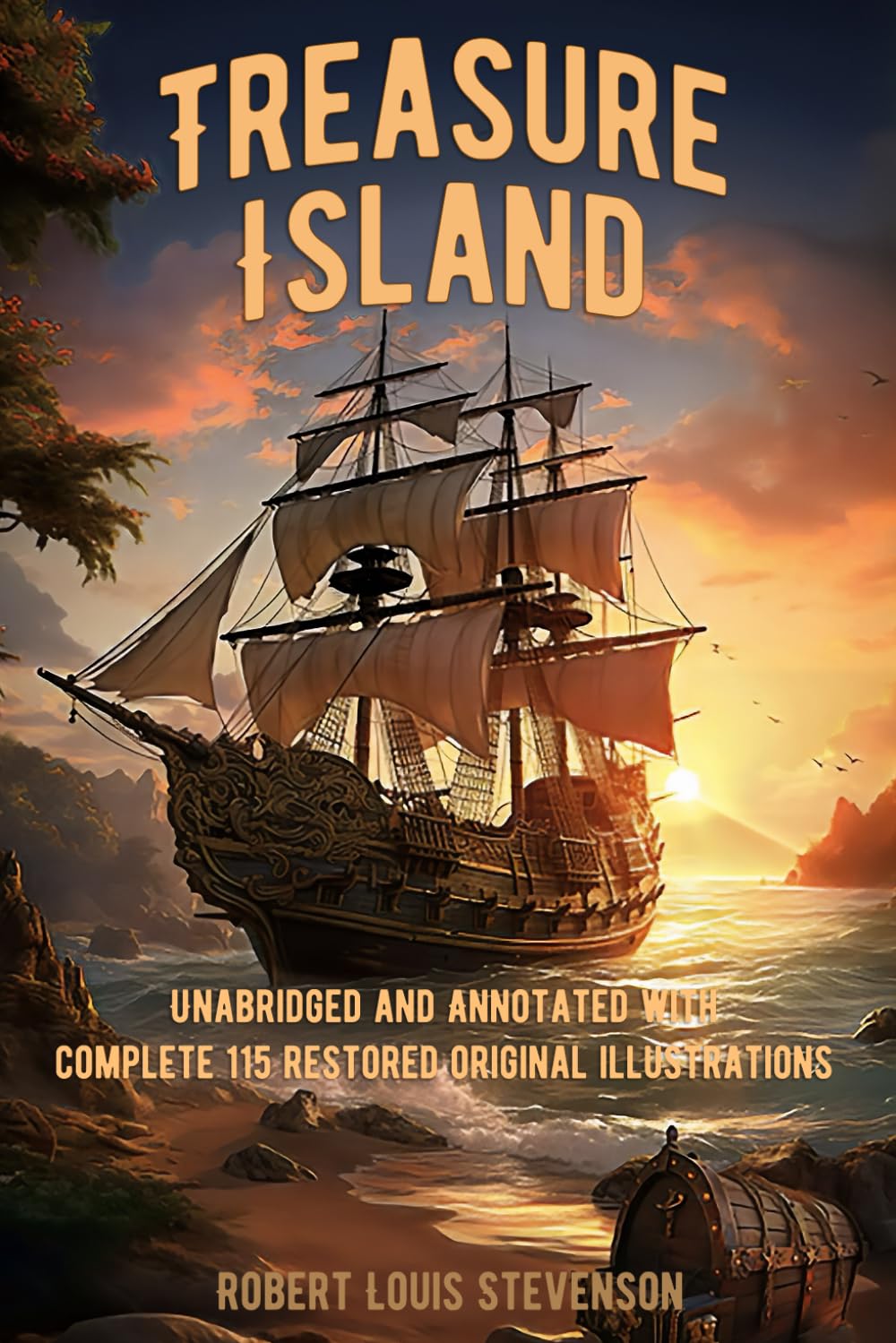 Amazon.com: Treasure Island (Unabridged Annotated, complete 115 ...