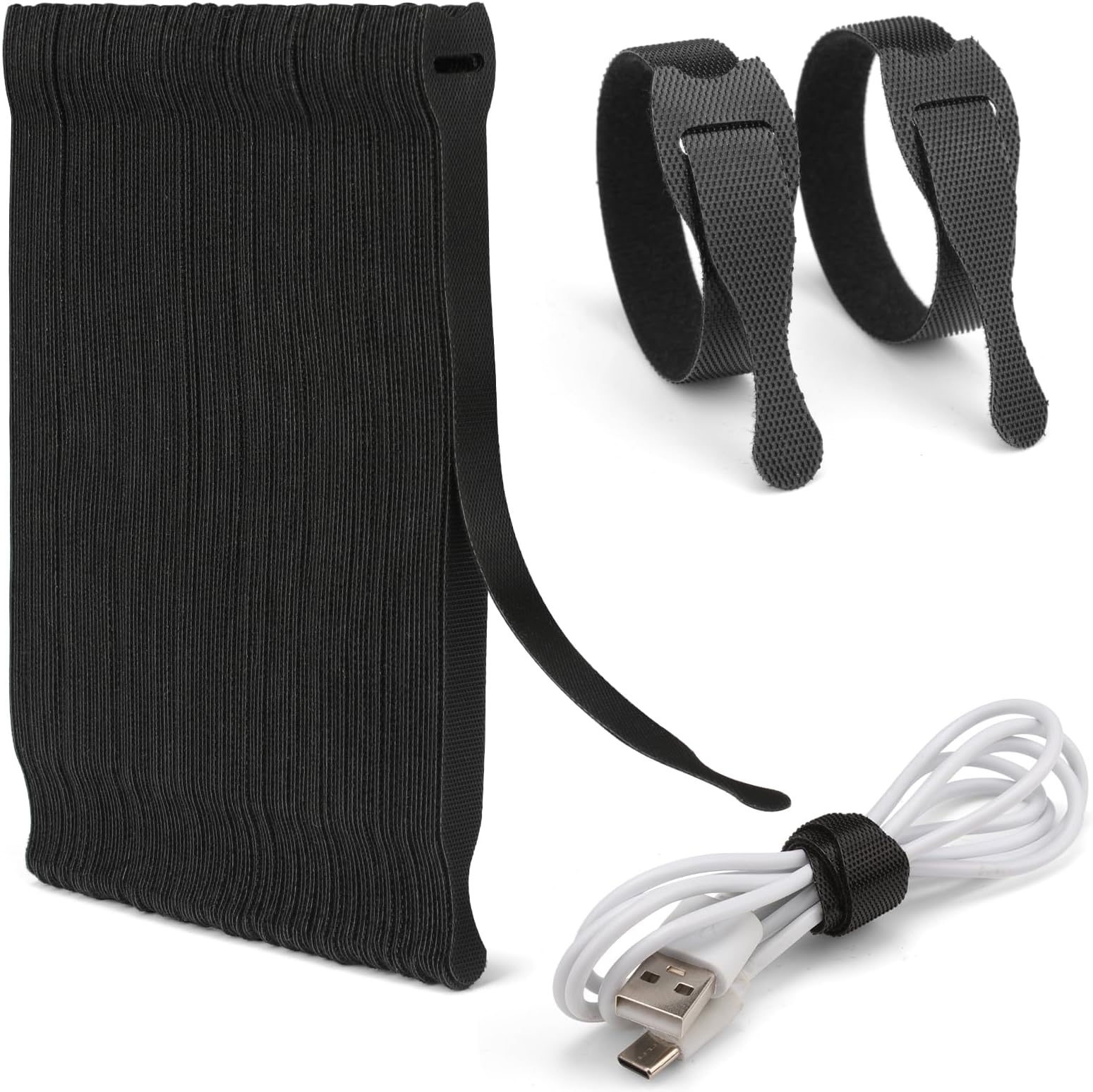 Zivacate 120 Stück Wiederverschließbare Kabelbinder aus Nylon – [200 MM ...