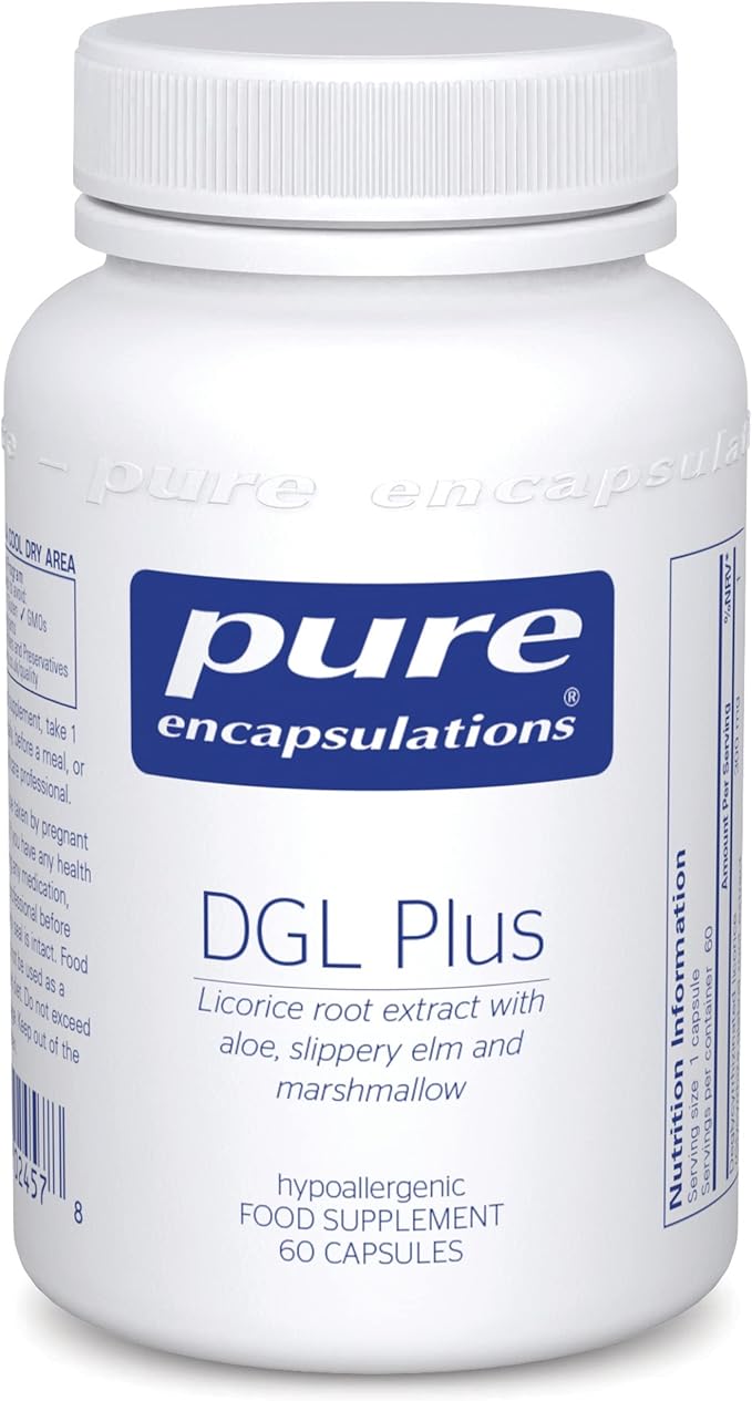 Pure Encapsulations - DGL Plus - Licorice Root Extract with Aloe ...