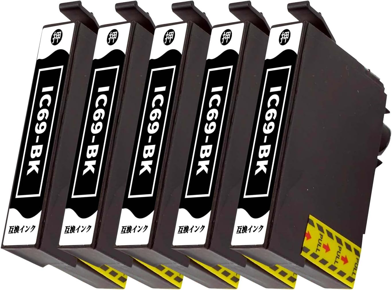 Amazon.co.jp: IC69 互換インクカートリッジ IC69 IC4CL69 インクICBK69 ブラック5本対応機種:PX-045A /PX-046A /PX-047A /PX ...