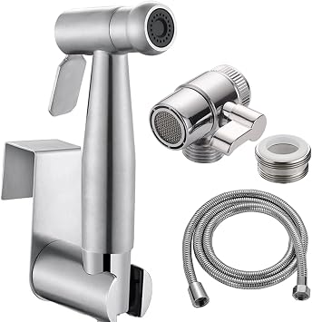 Home Handheld Bidet Toilet Set with Tap, Hose and Connector, Perfect ...