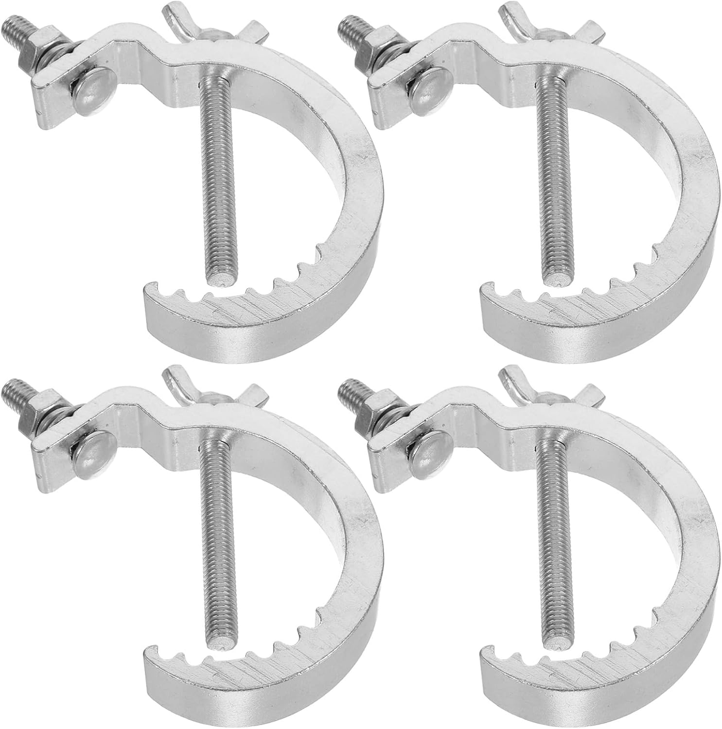 Amazon.co.jp: KJHBV 4個 ライトCクランプ 舞台照明トラス 照明フックマウント ランプ吊り下げフック アルミトラスライトクランプ 金属製ライトクランプ アイショットトラス ...