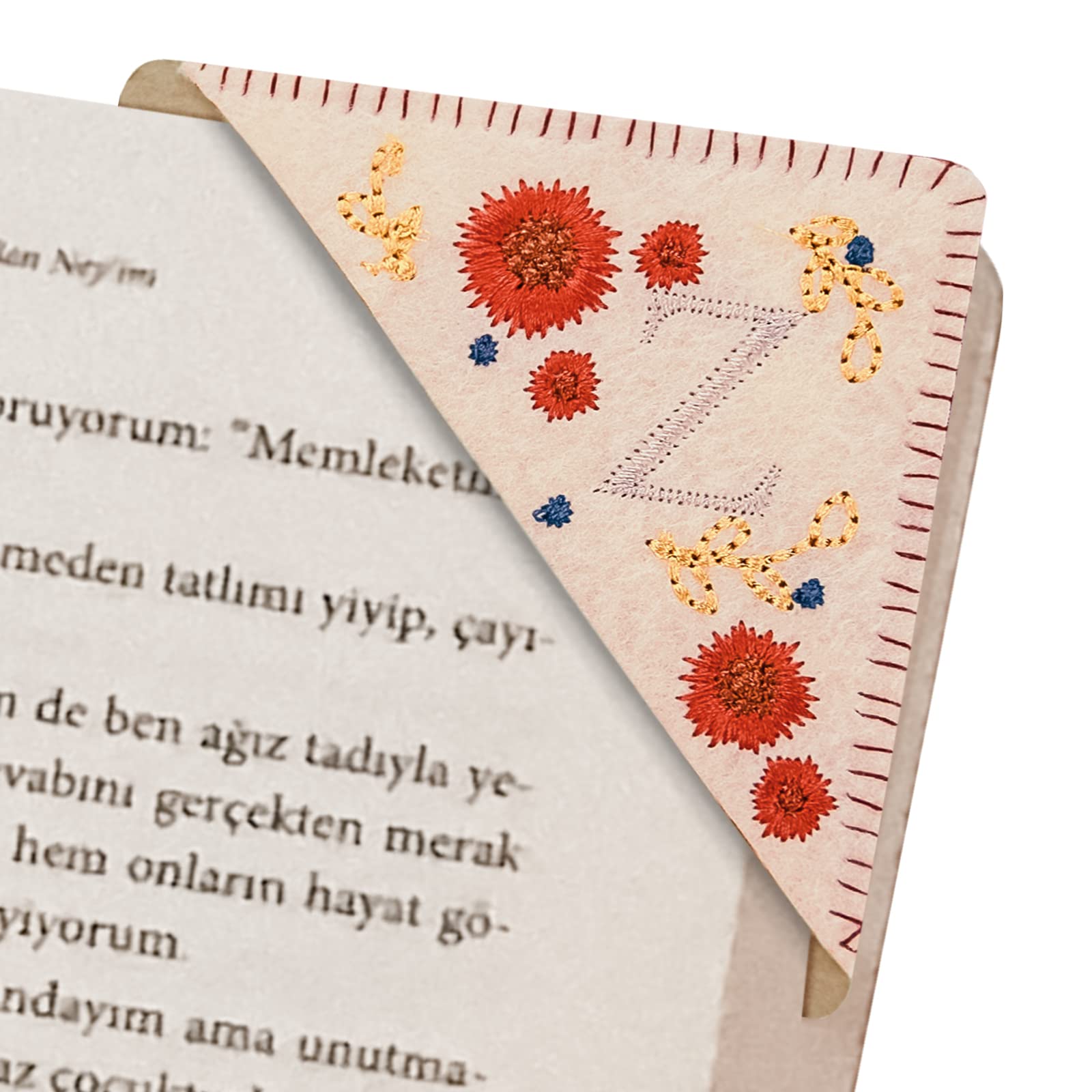 Amazon.com: Zuihug Embroidered Corner Bookmark - DIY Custom Bookmarks ...