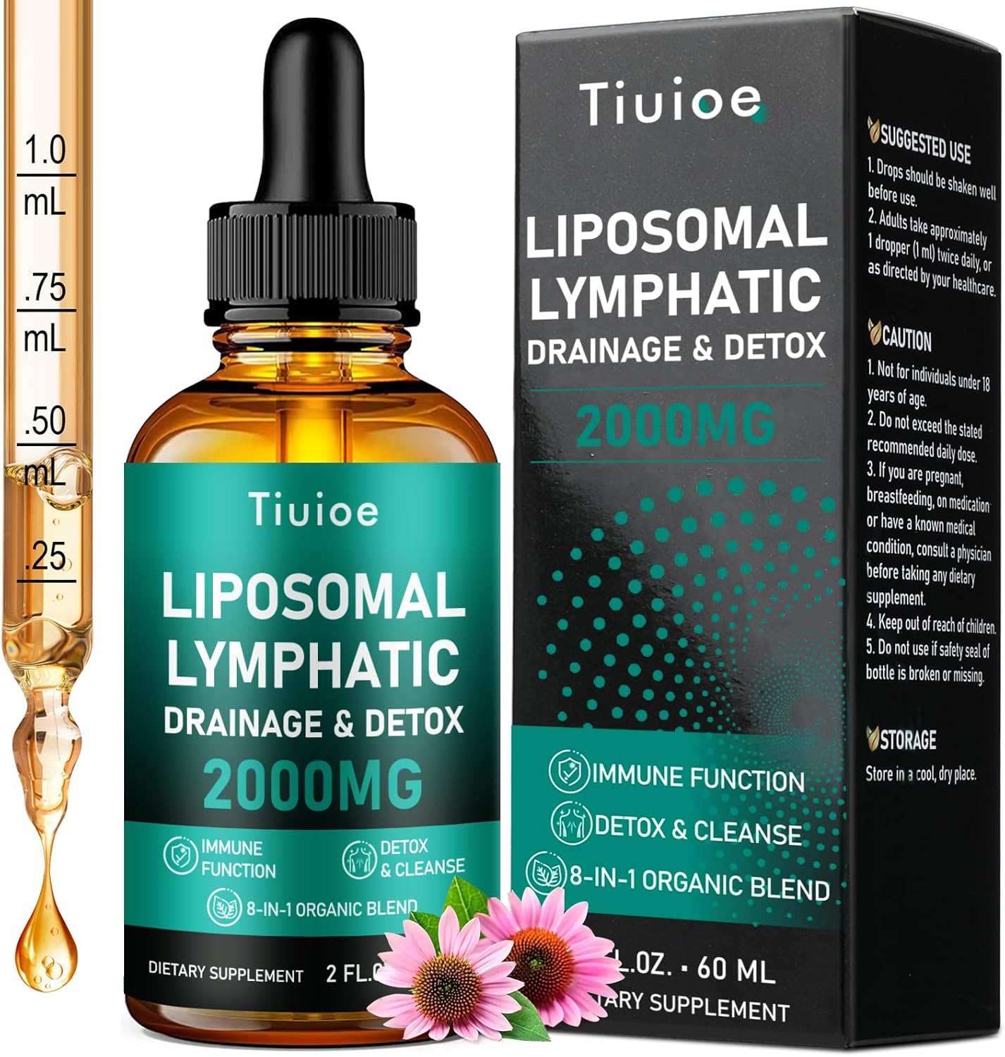 Amazon.com: Lymphatic Drainage Drops for Immune & Lymph System Support ...