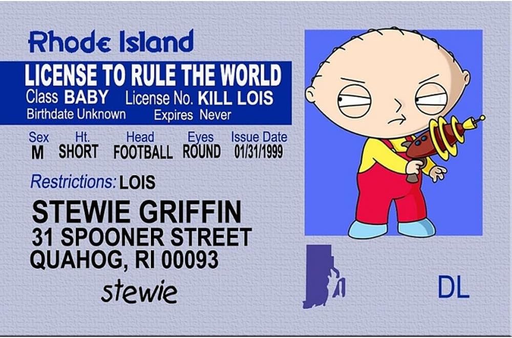 Amazon.com: Signs 4 Fun Parody ID | Stooges - Curly Driver’s License ...