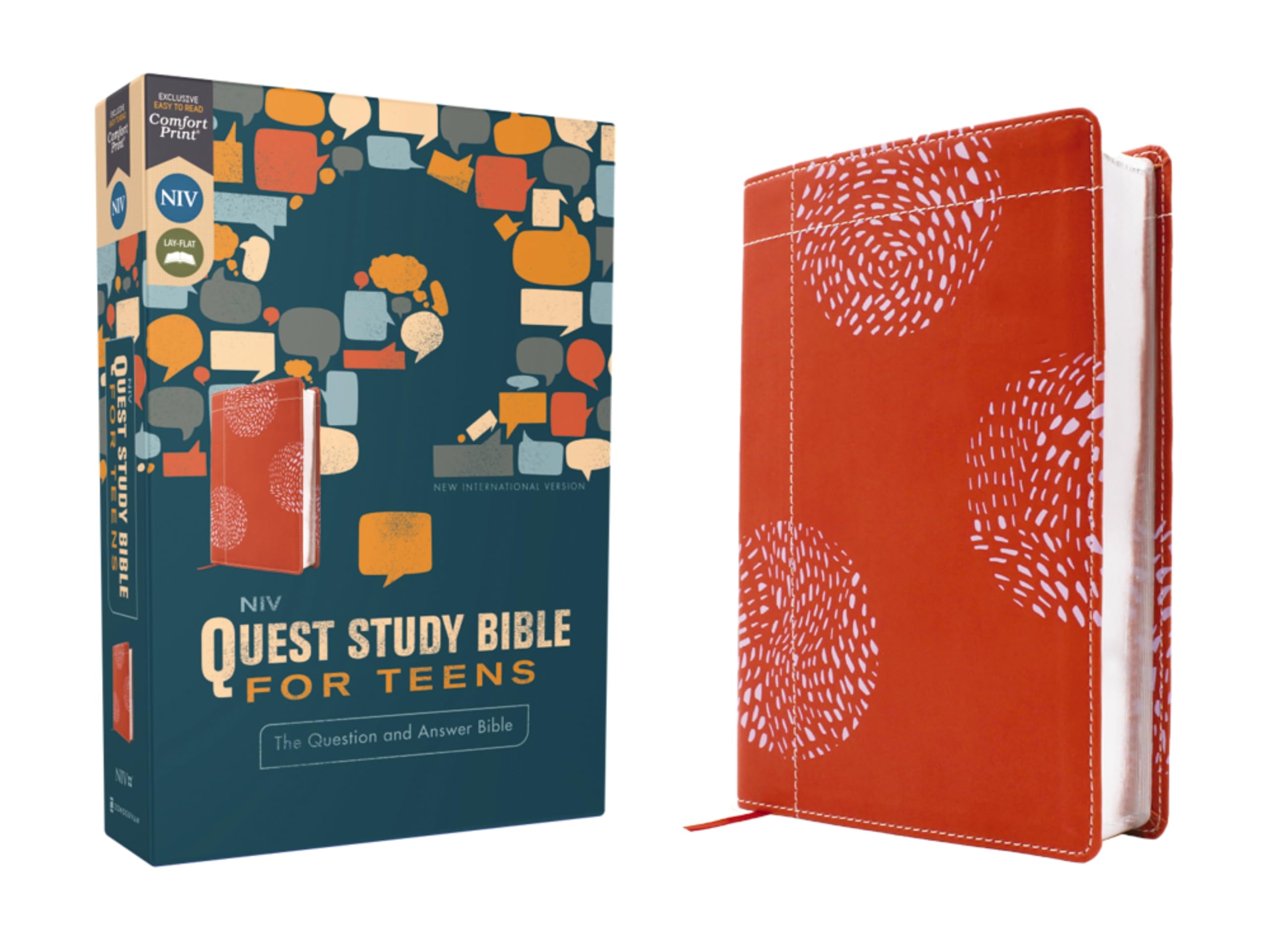 Amazon.com: NIV, Quest Study Bible for Teens, Leathersoft, Coral ...