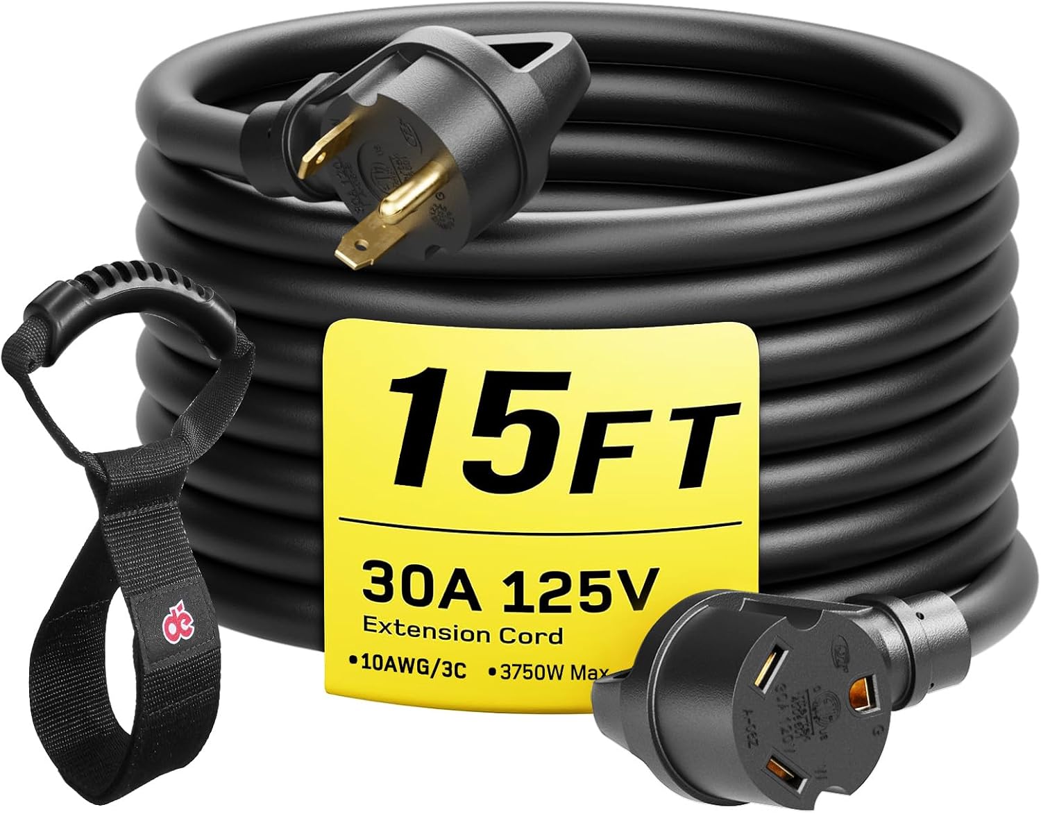 Amazon.com: dé 30 Amp RV Extension Cord, 15 FT Extension Cords for Car ...