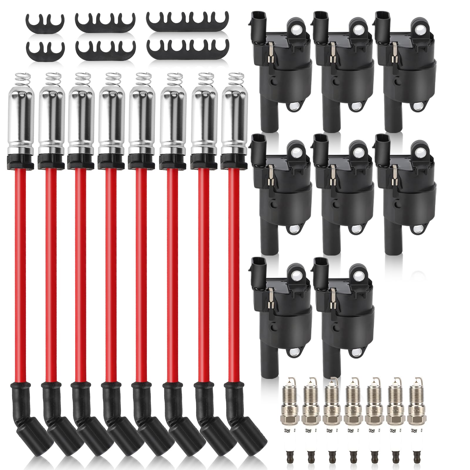 Amazon.com: UF414 Ignition Coils Pack & Double Iridium Spark Plugs & 10 ...
