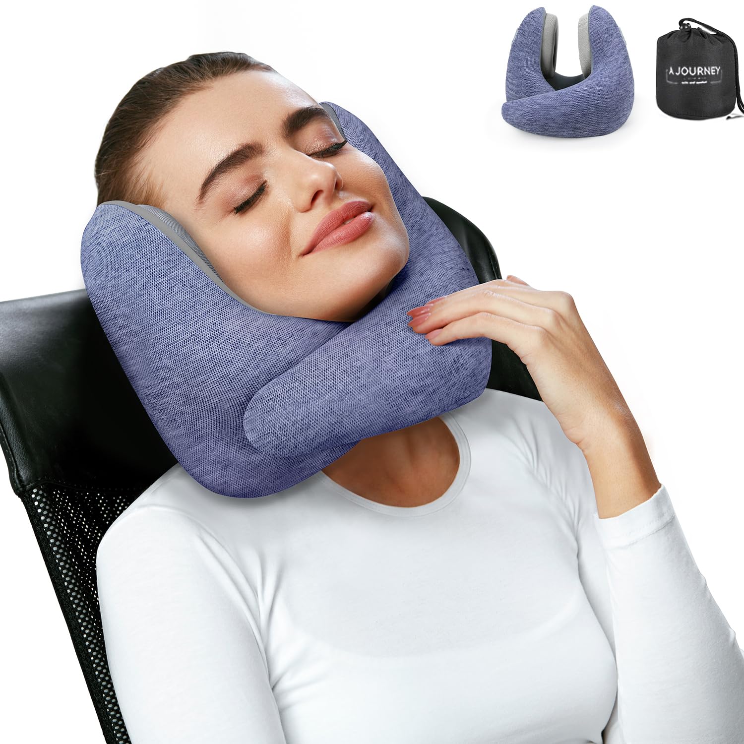 SOUTHVO Travel Pillow Noise Cancelling for Neck Support, 100% Pure ...