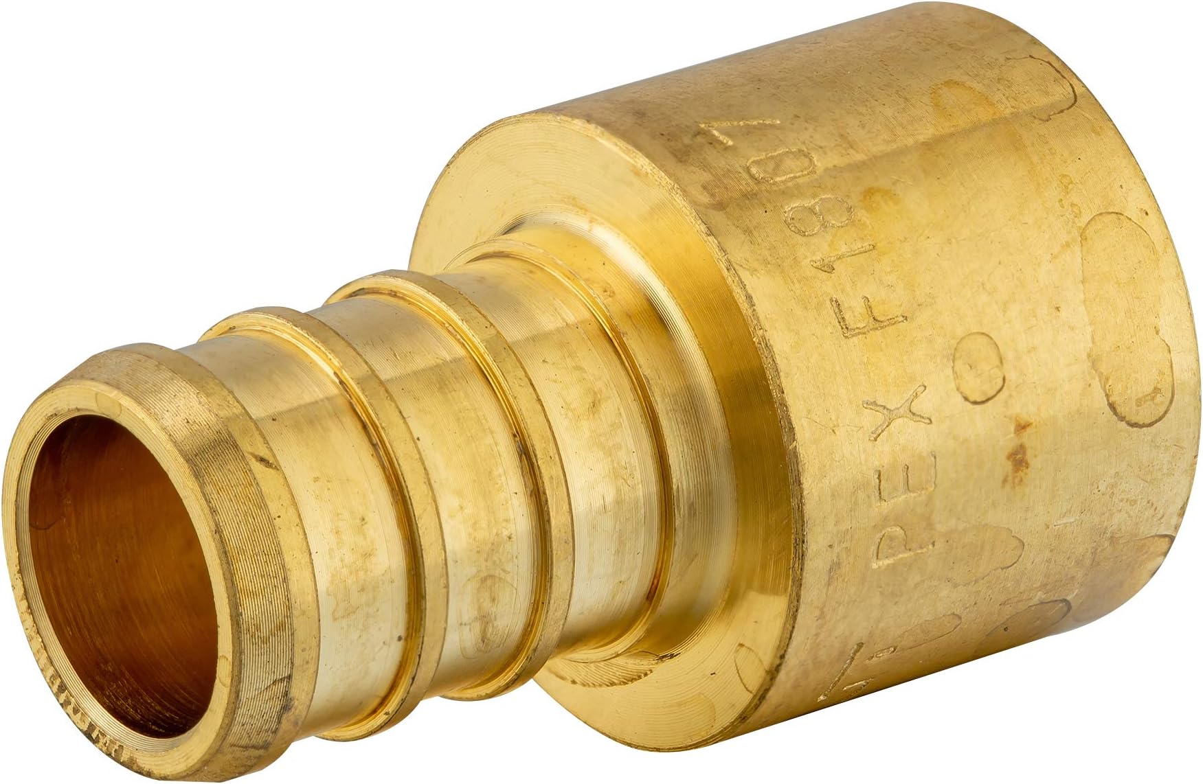 Amazon.com: 50-Pack Barb Crimp Pex 1/2" x 1/2" Female Sweat Copper ...