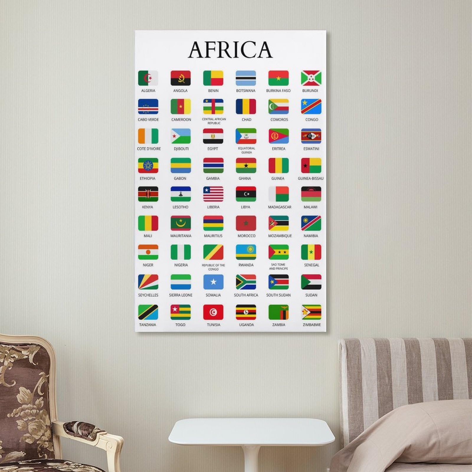 Banderas De Países Africanos Con Nombres Colección De Banderas