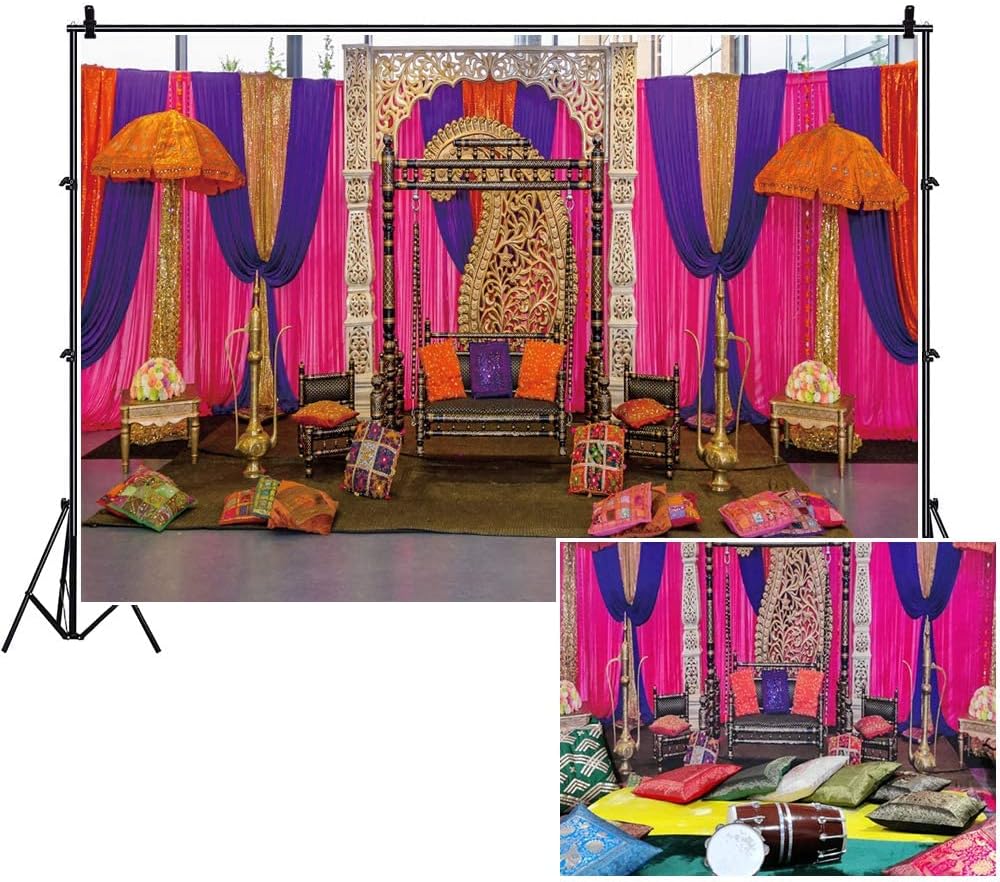CSFOTO 8x6ft Wedding Backdrop Indian Wedding Ceremony Background for ...