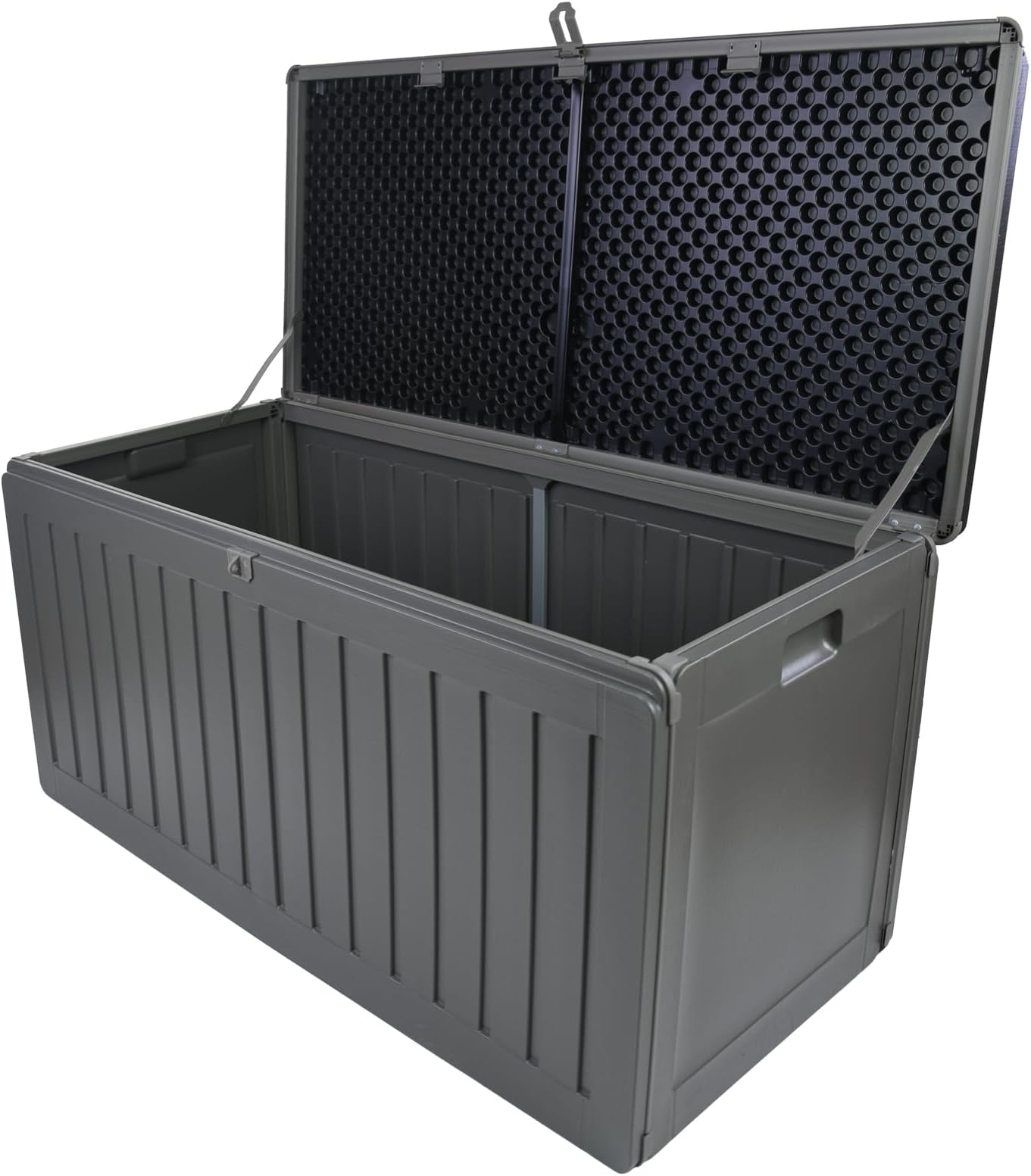 AIRWAVE Outdoor Plastic Garden Storage Box 390L, Weather and Fade ...