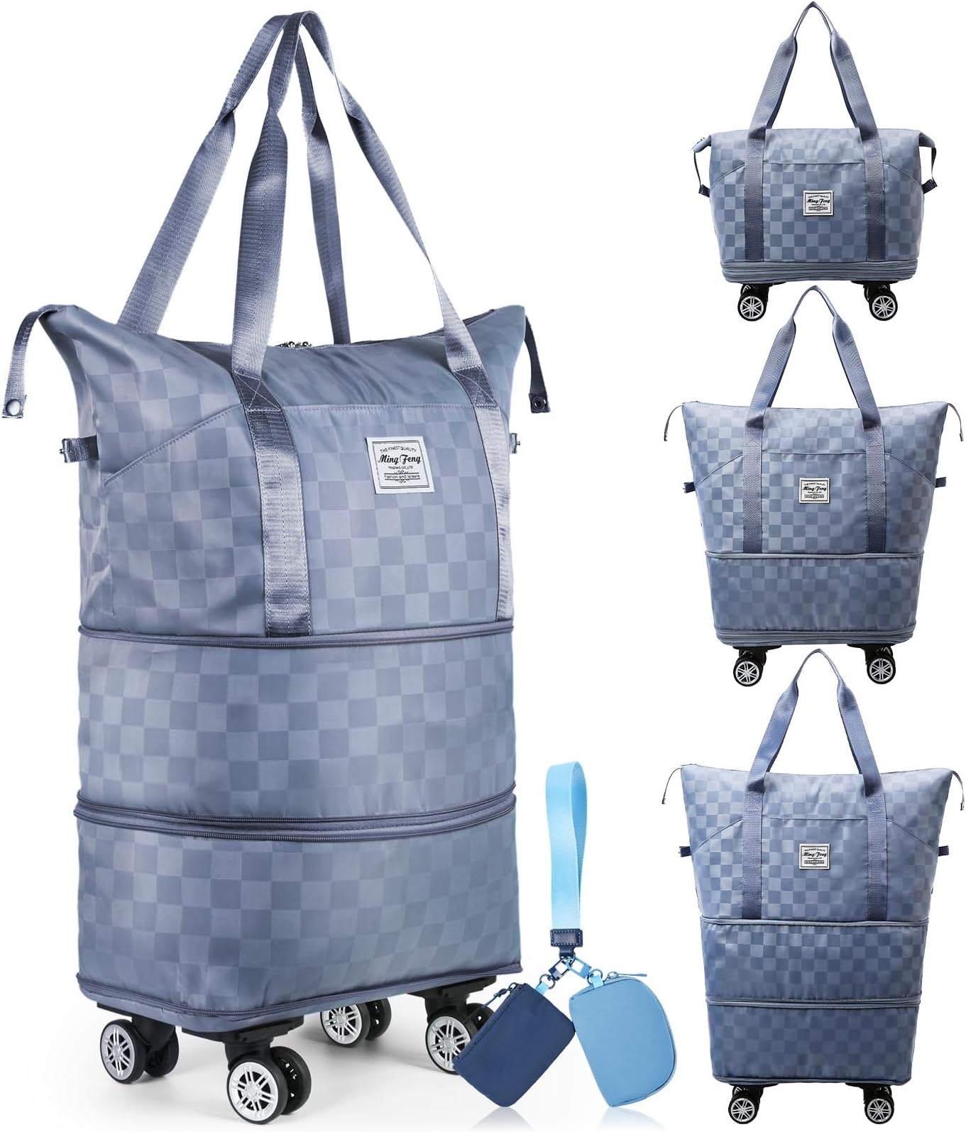 Amazon.com: 2 in 1 Lightweight Collapsible Shopping Cart,Folding ...