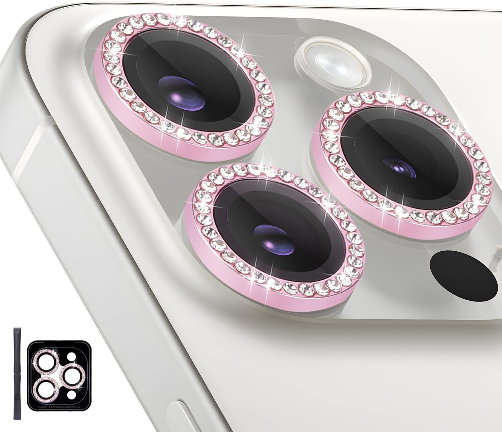 Amazon.com: Zevytop Camera Lens Protector for iPhone 16 Pro/iPhone 16 ...