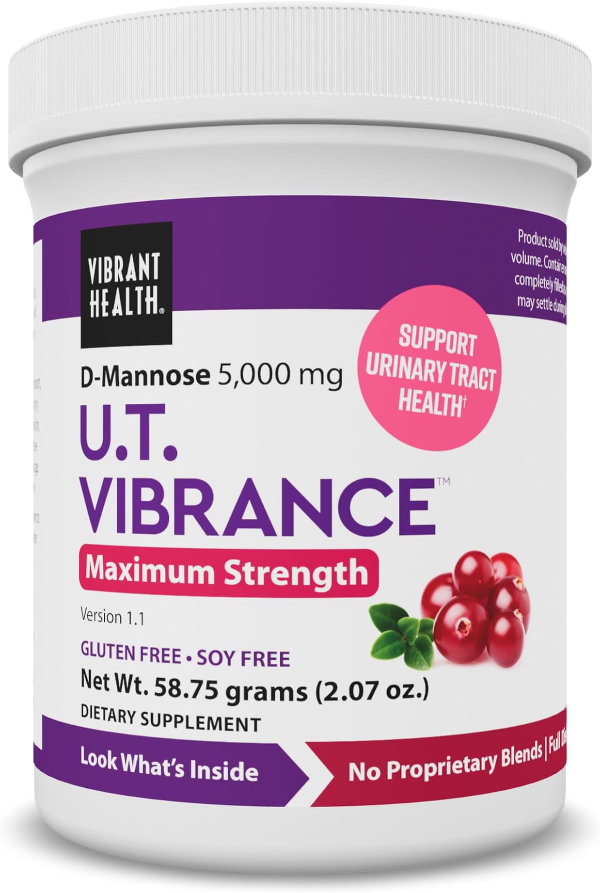 Amazon.com: Vibrant Health, U.T. Vibrance Powder, Crisis Intervention ...