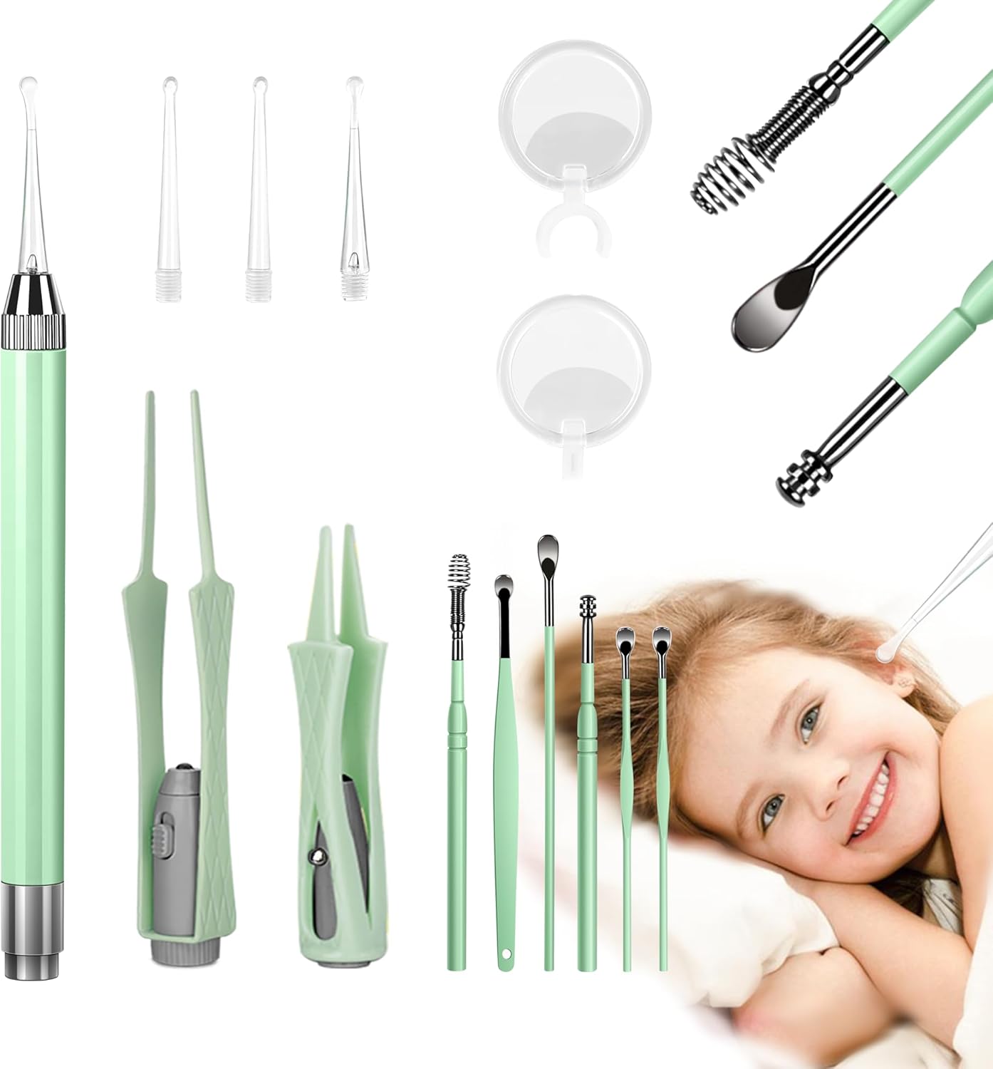 Amazon.com: 15 Pack Ear Wax Removal Tool Kit with Light - LED Ear ...